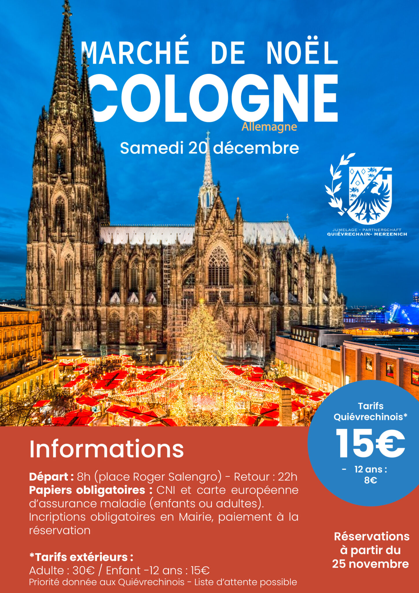 Marché de Noël à Cologne 2025 ! – Ville de Quiévrechain